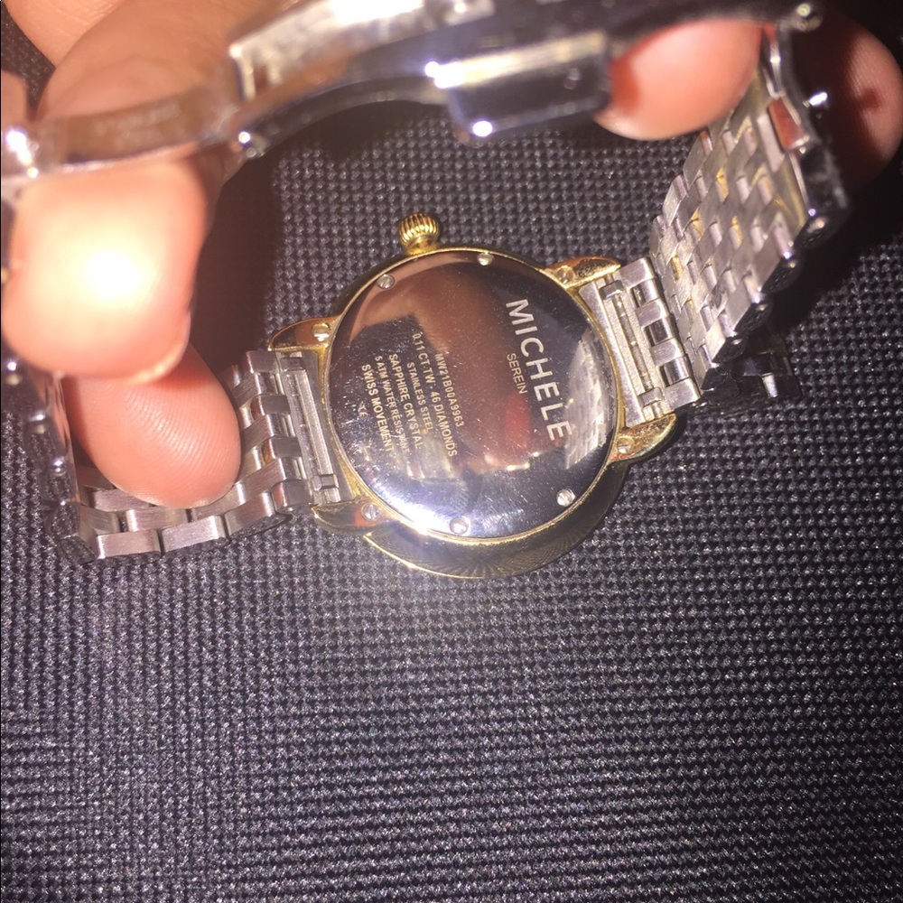 Authentic Michelle Watch ! Two Toned - Gem